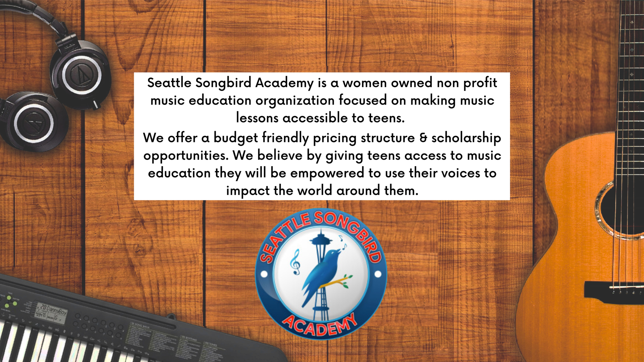 Seattle Songbird Academy - Making Music Lessons Accessible To Teens